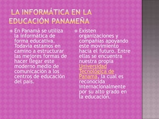 Importancia de la informatica en la educación | PPTX