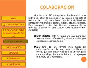Importancia de las tic en la educacion | PPTX