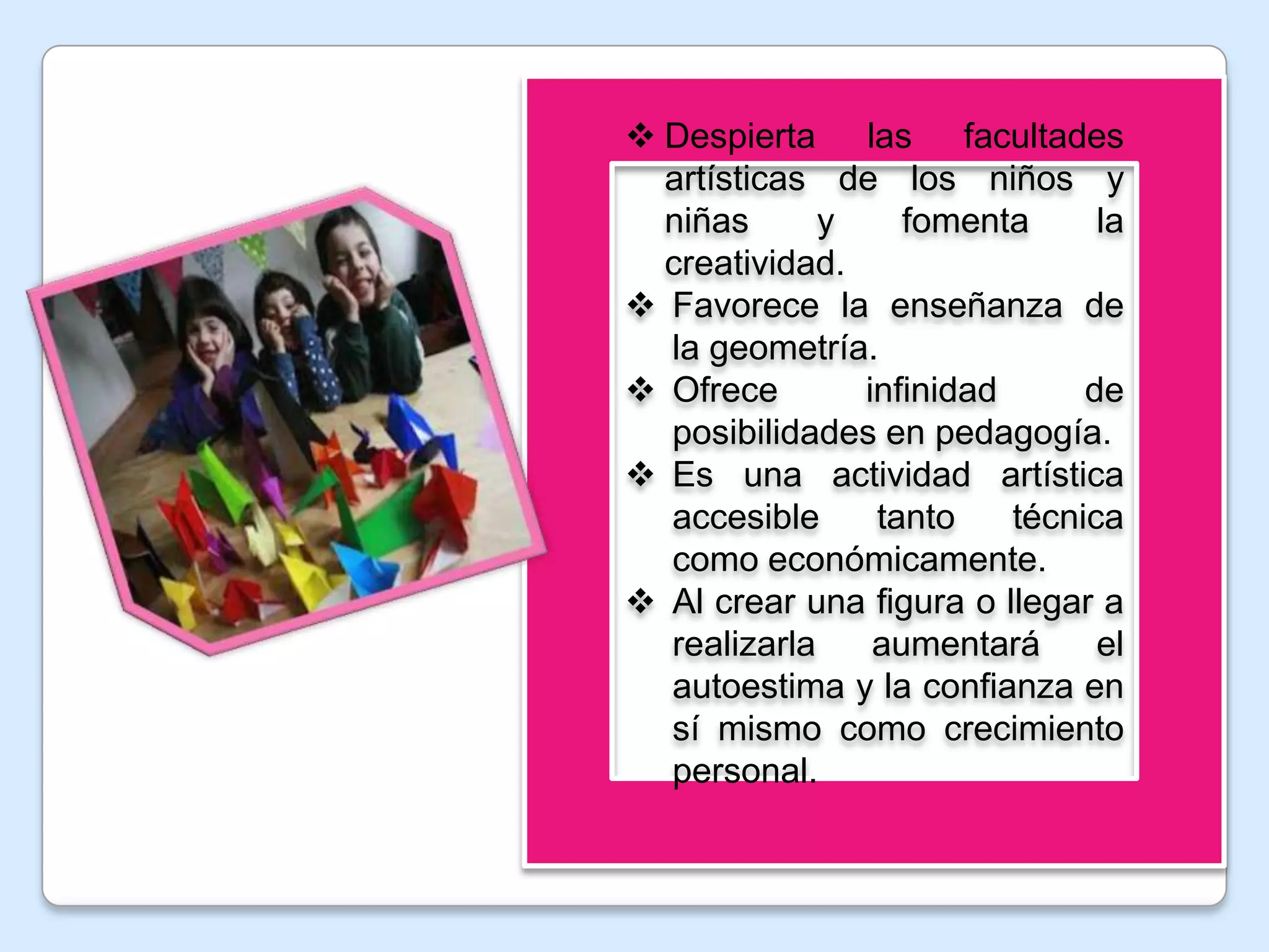 Importancia del origami en los niños y niñas por elizabeth garzon ...
