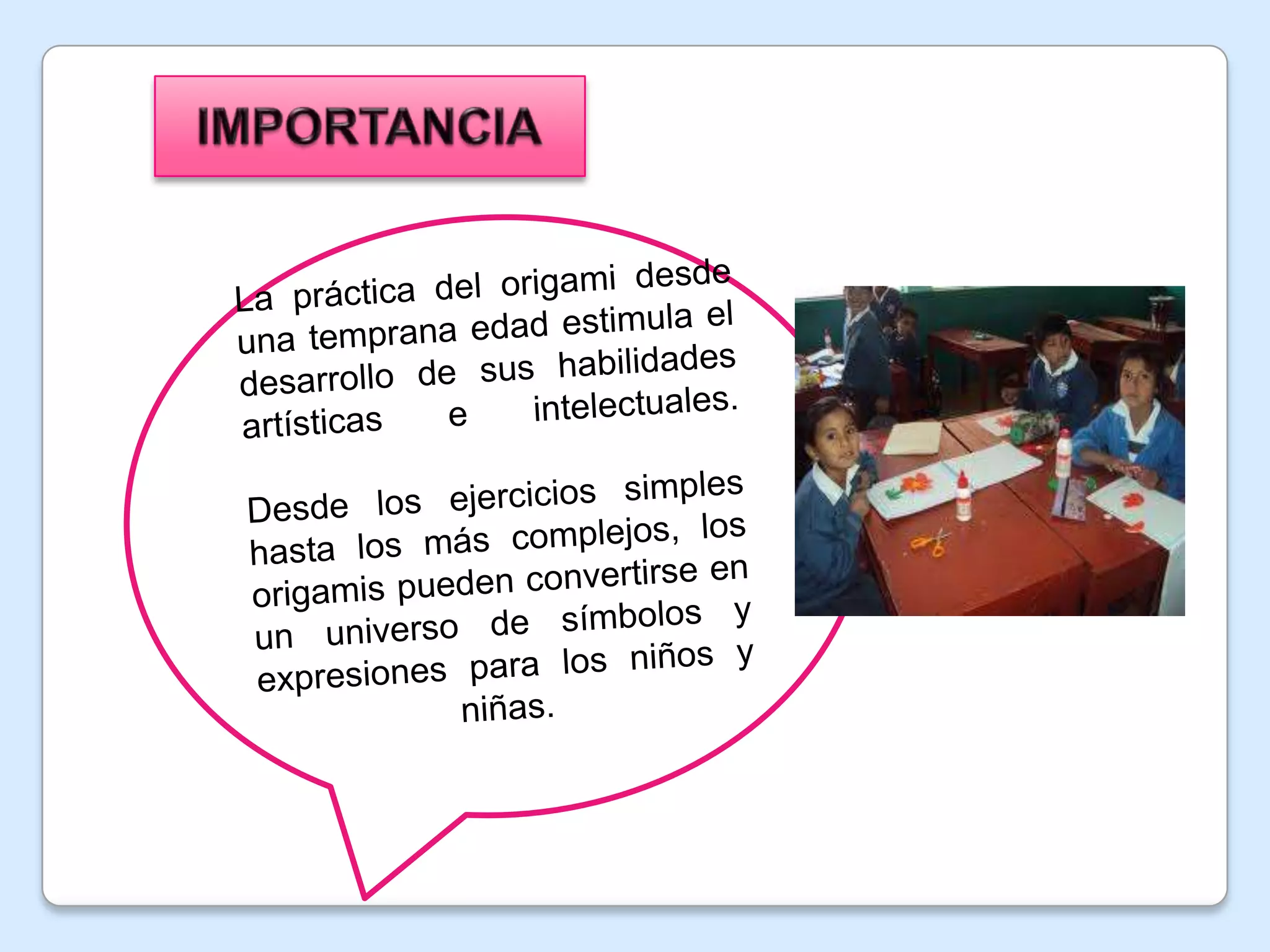 Importancia del origami en los niños y niñas por elizabeth garzon ...