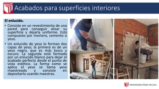 Importancia de los acabados en las edificaciones | PPTX