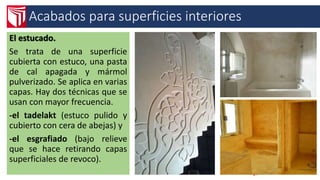 Importancia de los acabados en las edificaciones | PPTX
