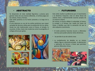 IMPORTANCIA DE LOS ESTILOS PICTÓTICOS A TRAVES DE LA HISTORIA.pptx