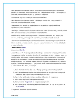 Importancia de los signos de puntuación | DOCX