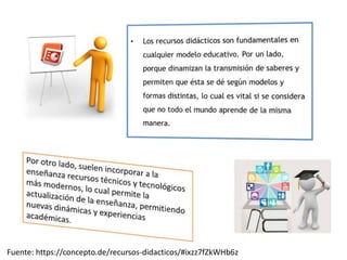 Importancia del uso y manejo de los recursos didacticos en el aula de ...