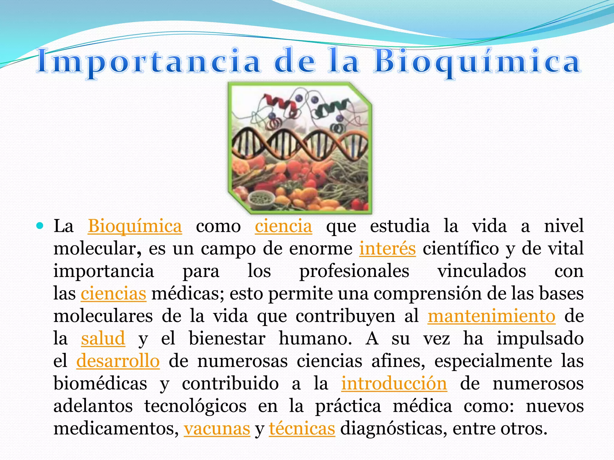 Importancia y relacion con la bioquimica | PPTX | Science