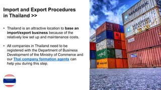 Import and Export in Thailand | PPTX