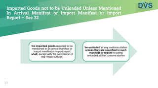 Import and export of goods customs law | PPTX