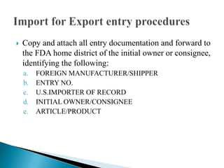 Import and export regulations laws of usa | PPT