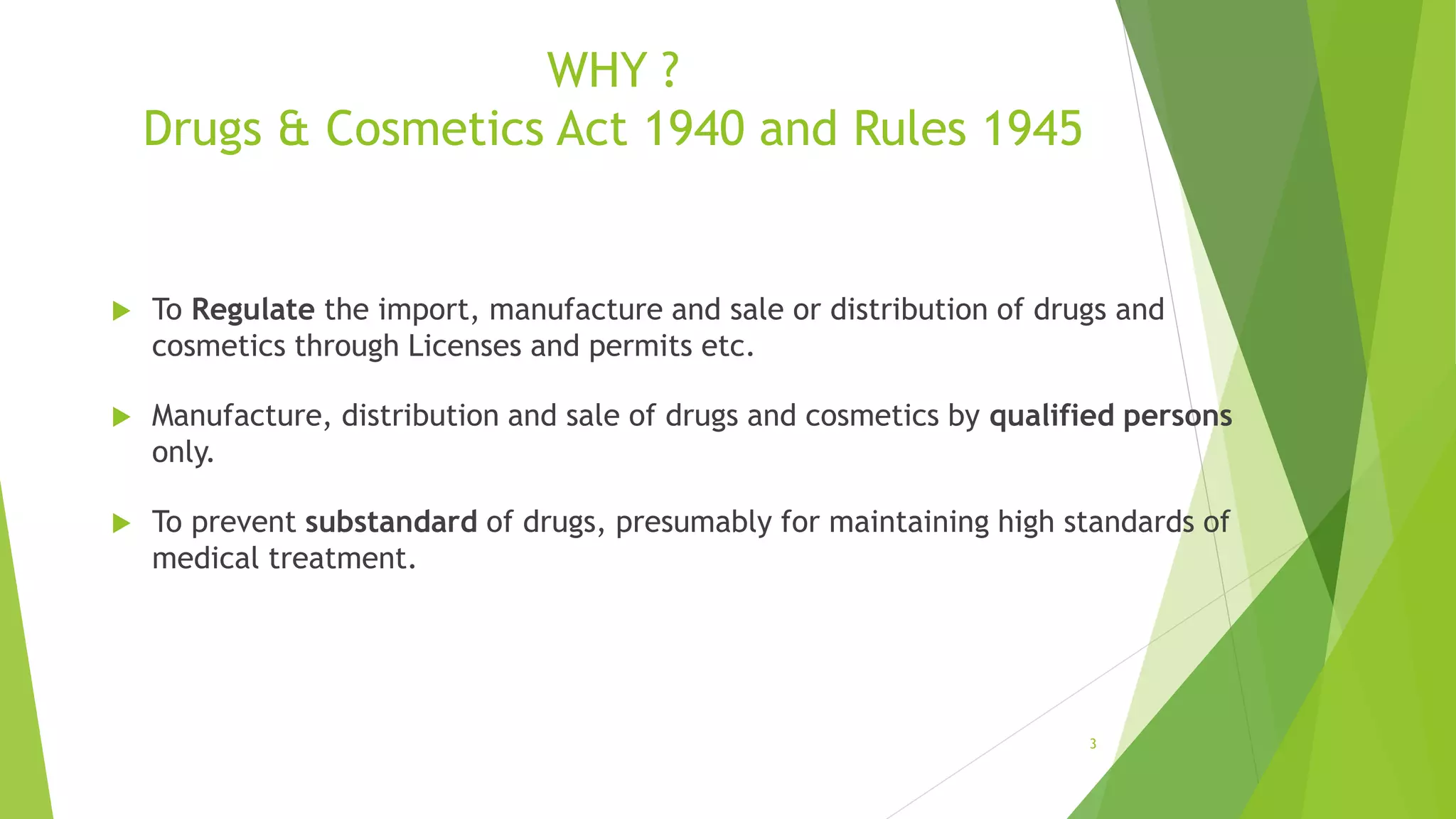 Import and registration of drugs | PPTX