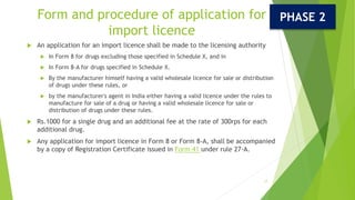 Import and registration of drugs | PPTX