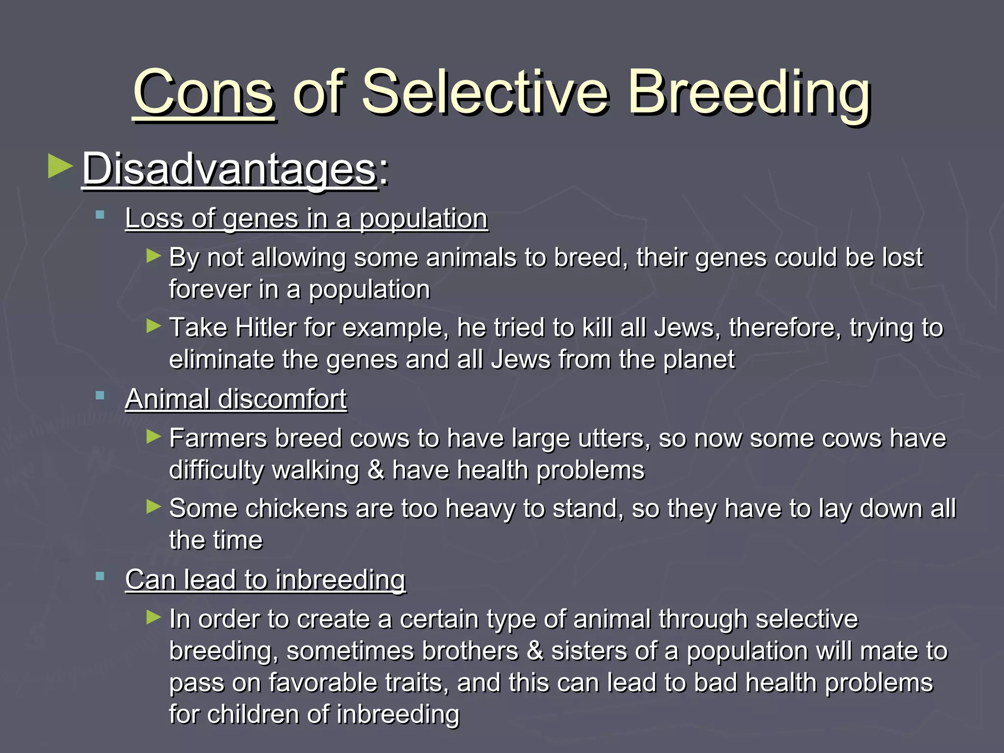 selective breeding and genetic engineering | PPT