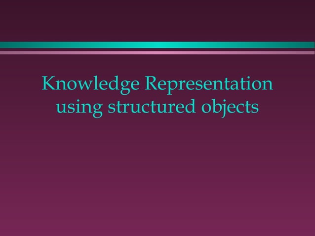 knowledge representation in artificial intellegence.ppt