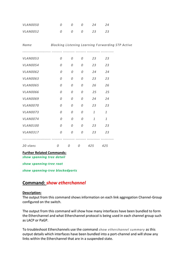 Important cisco-chow-commands | PDF | Operating Systems | Computer ...