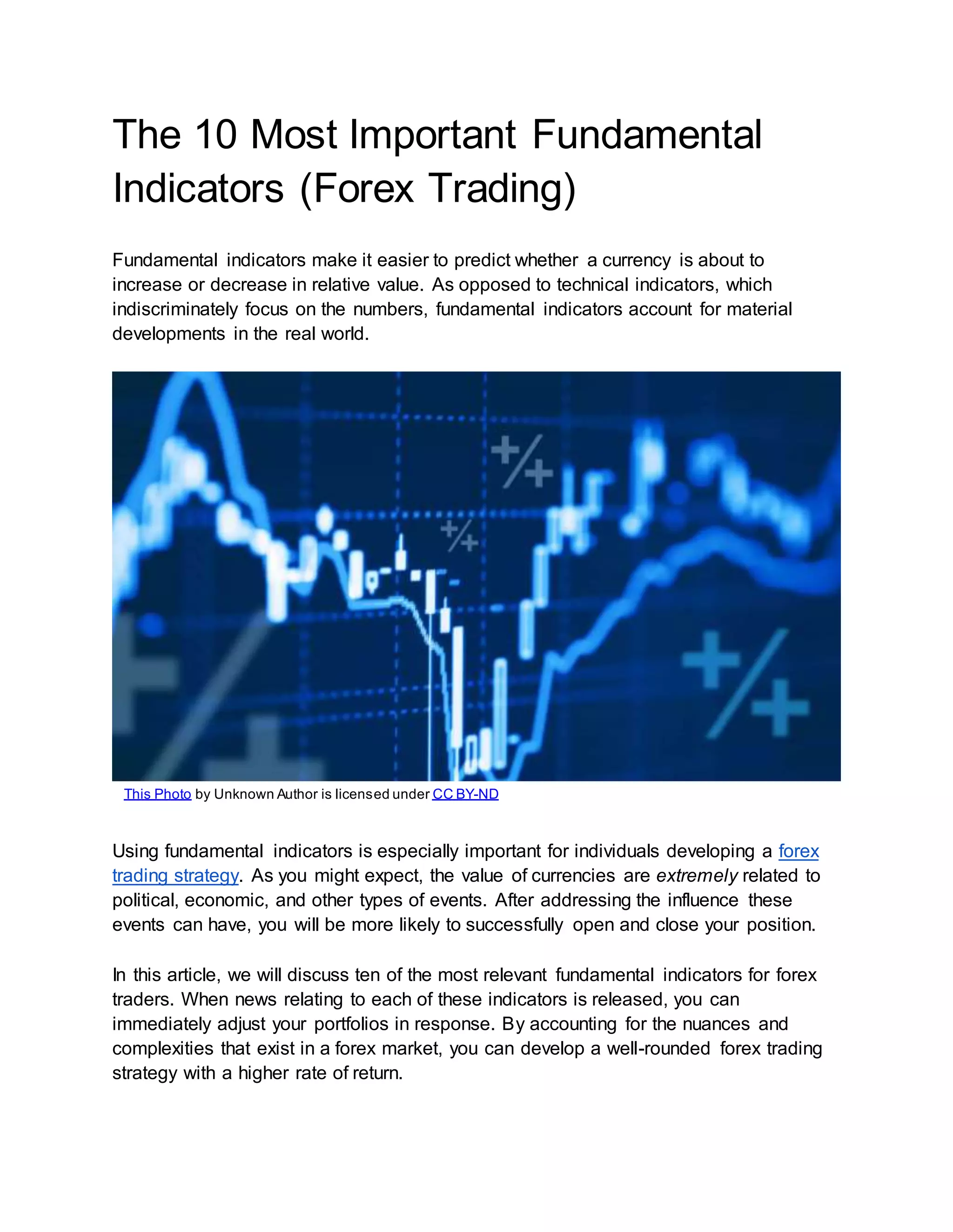 The 10 Most Important Fundamental Indicators | PDF