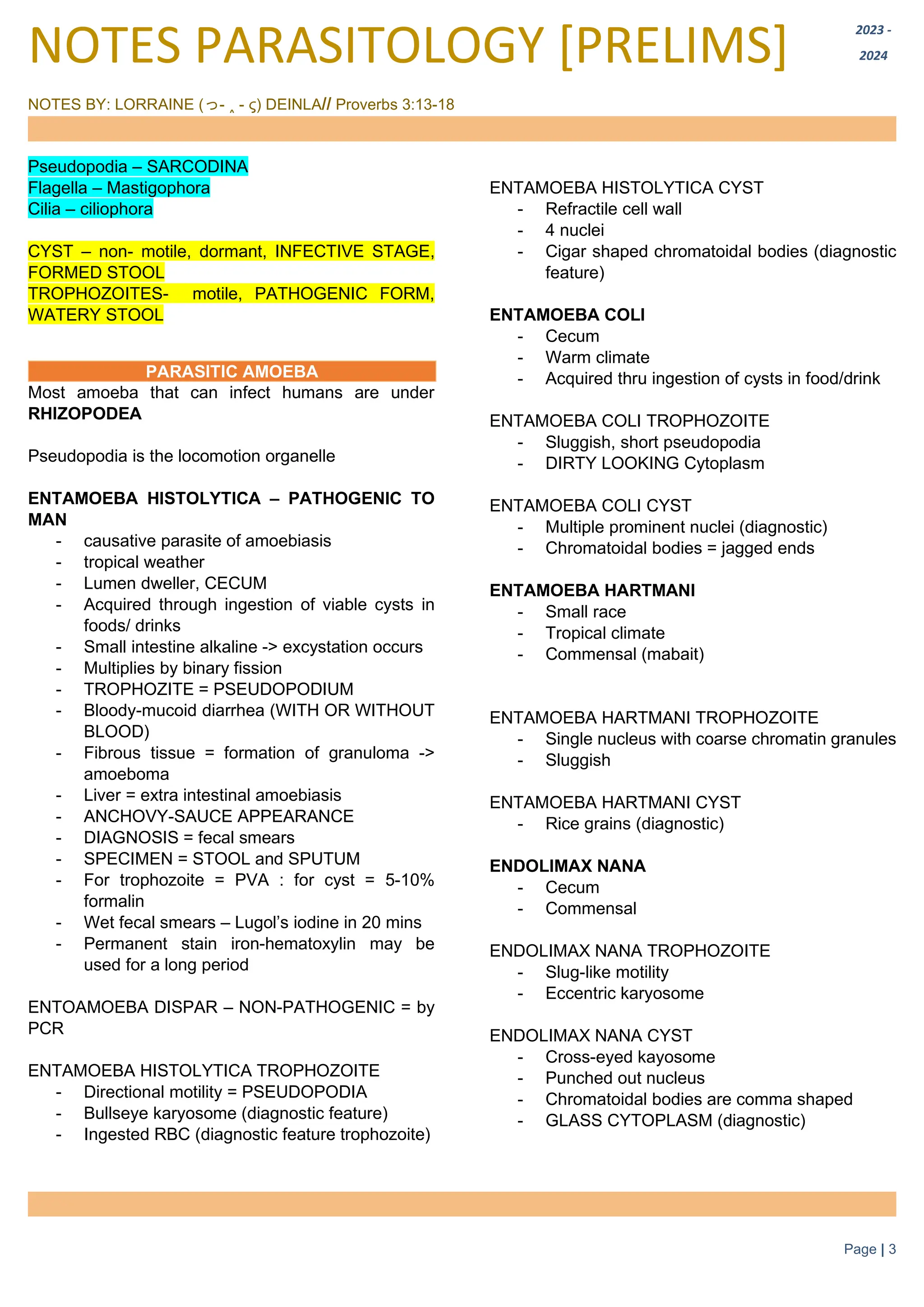 Parasites introduction for awareness to human | PDF