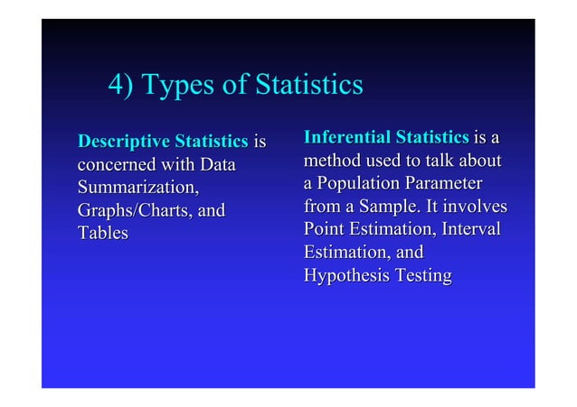 Important Terminologies In Statistical Inference | PPT