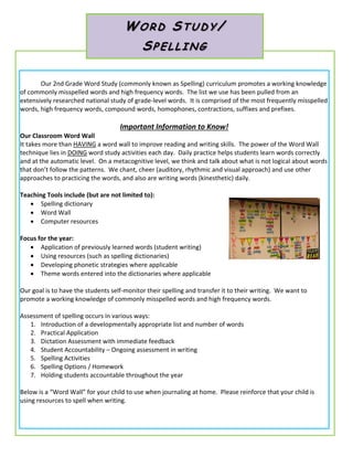 Important 2nd grade information pages blog | PDF