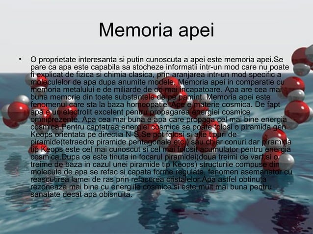 Importanta Apei In Lumea Vie | PPT