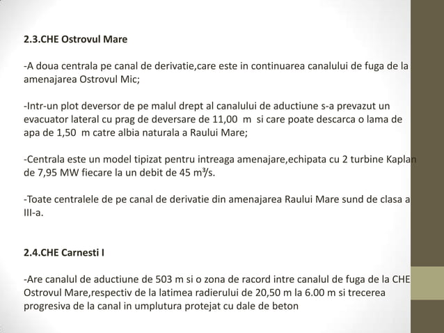 Importanta amenajarii raului raul mare | PPT