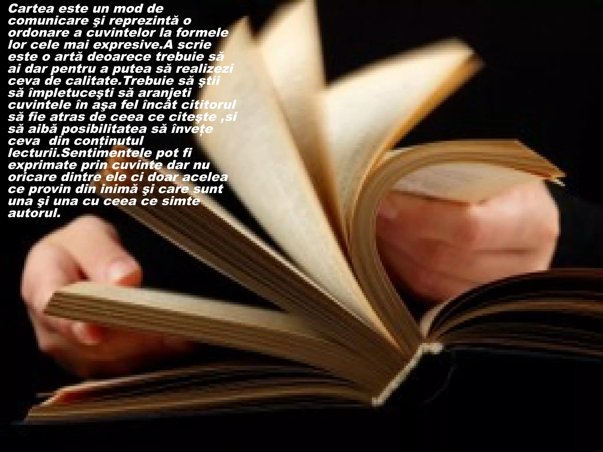 Importanta cartii in viata | PPT