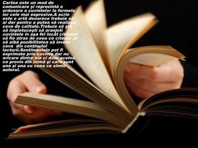 Importanta cartii in viata | PPT