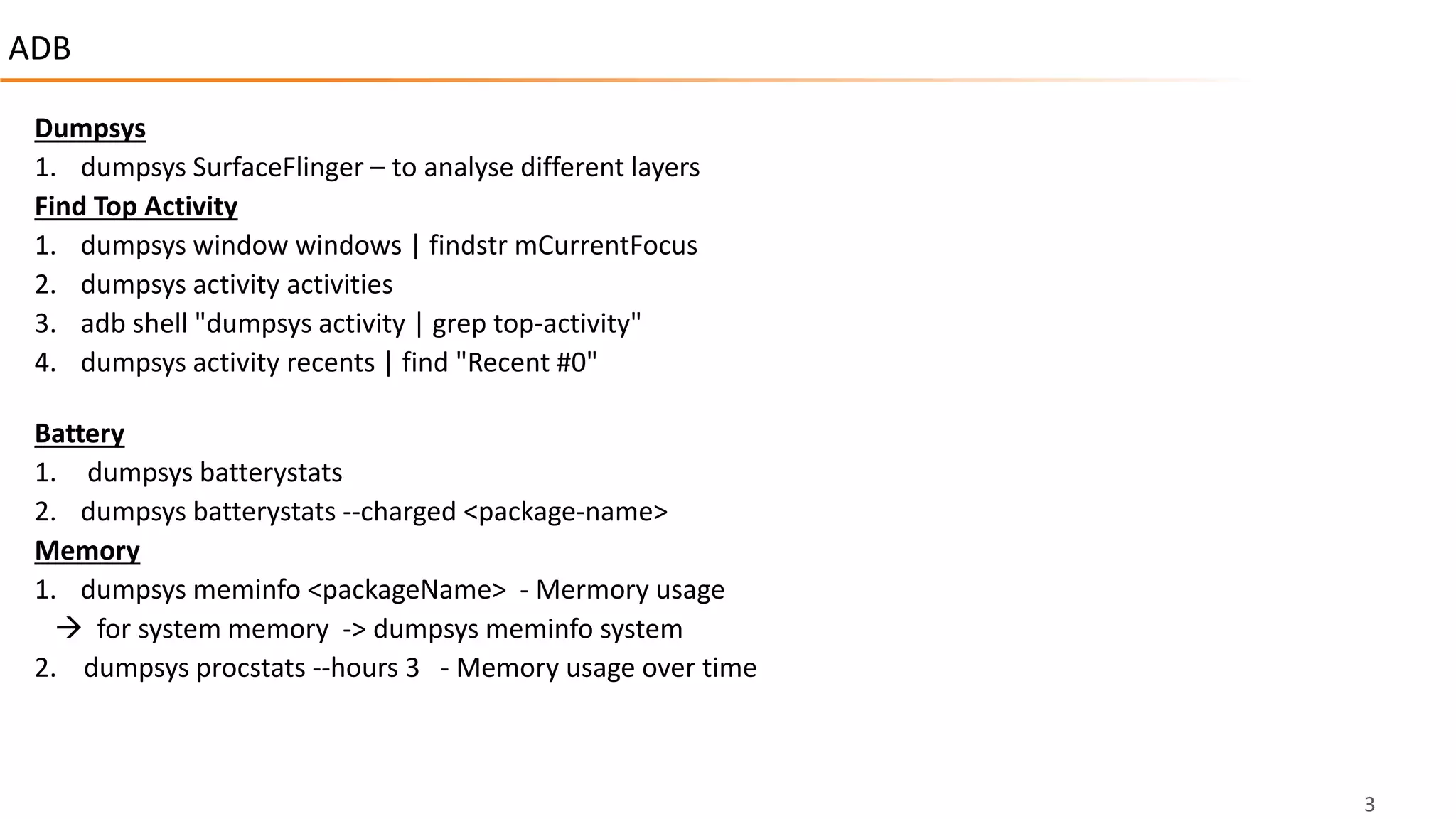 Important adb commands | PPTX