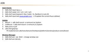 Important adb commands | PPTX