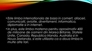 Importanta limbii engleze | PPT
