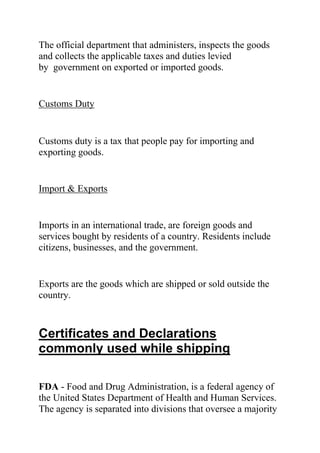 Important and commonly used logistics terms you should know converted | PDF