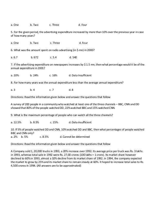 Important Aptitude Questions Which Are Asked In The Infosys Placement