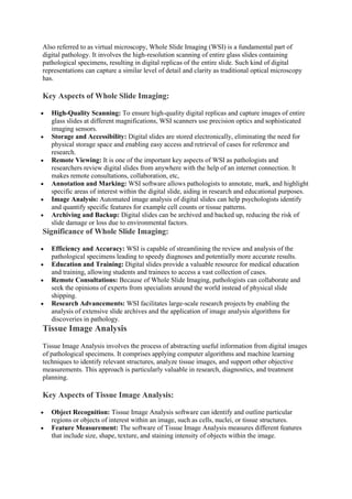 Important Aspects of Digital Pathology- A Focus on Whole Slide Imaging ...