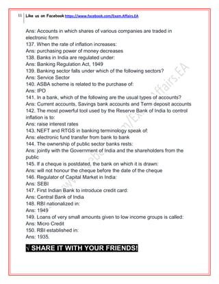 Important banking awareness questions | PDF