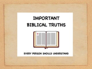 Important Biblical Truths | PPT