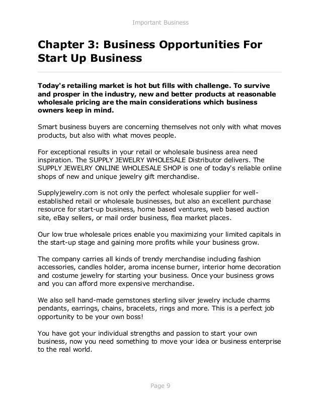 Important Business | PDF