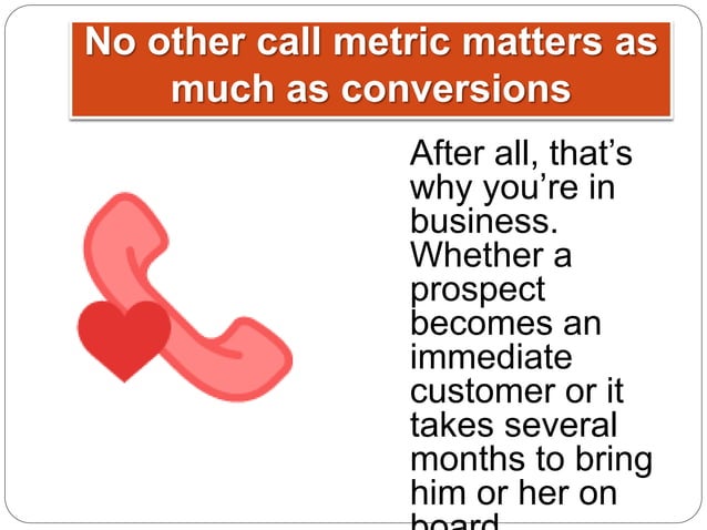 Important Call Tracking Metrics | PPT