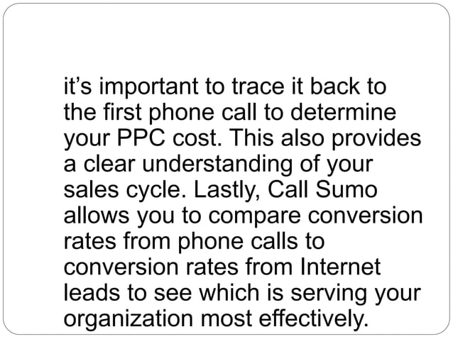 Important Call Tracking Metrics | PPT