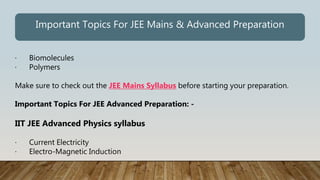 Important Chapters for JEE Mains & Advanced Preparation | PPT