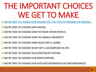 Important Choices | PPT