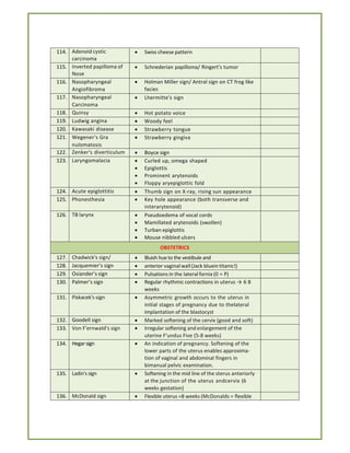 Important Clinical Signs | PPTX