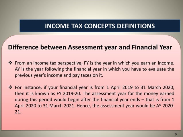 Important concepts of income tax | PPT