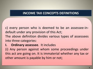 Important concepts of income tax | PPT