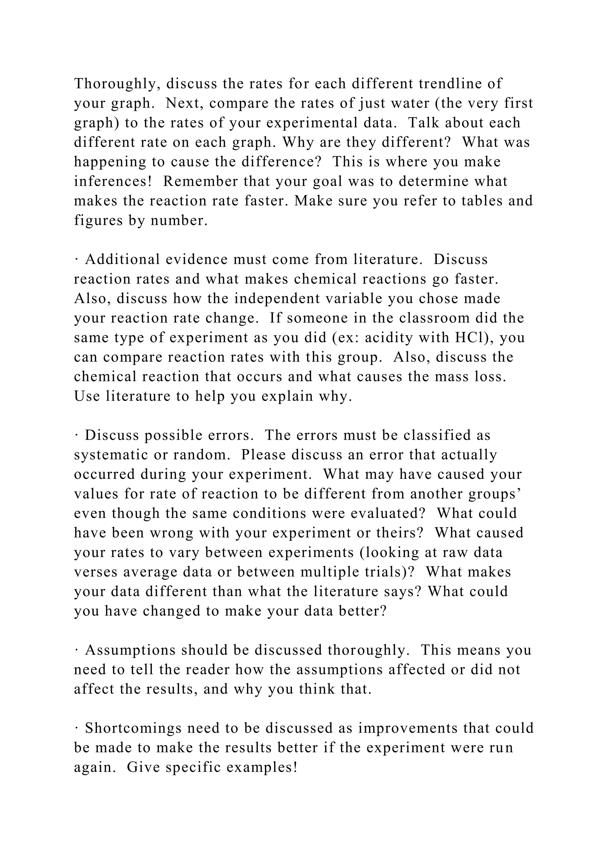 Important Criteria for Rate of Reaction of Alka Seltzer LabTit.docx