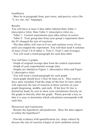 Important Criteria for Rate of Reaction of Alka Seltzer LabTit.docx