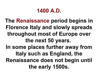 Important Dates In The Medieval & Renaissance Periods | PPT