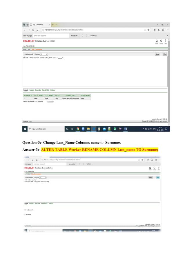 Important dbms practical question | PDF | Databases | Computer Software ...