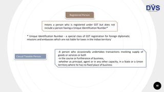 Important definitions and terminologies under gst law | PPTX