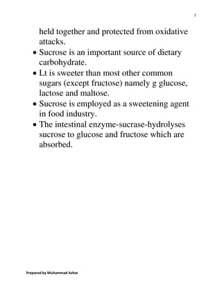 Important disaccharide | PDF