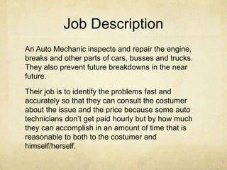 Important Duties Of An Auto Mechanic - Sacred Automotive | PPT