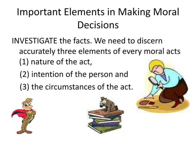 Important elements in making moral decisions | PPTX | Christianity | Religion & Spirituality